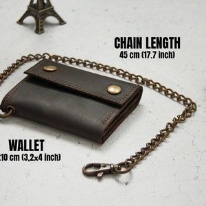Chain Wallet for Men,chain Wallet Leather,biker Chain Wallet,leather ...