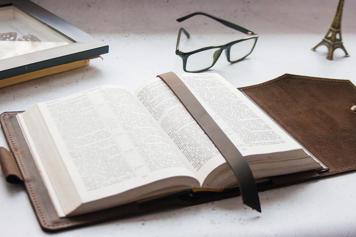 Wrapped Leather Bible Coverscripture Coverhandmade Bible - Etsy