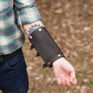 Leather Cuff Wallet, Leather Wrist Wallet, Leather Bracelet Card Holder ...