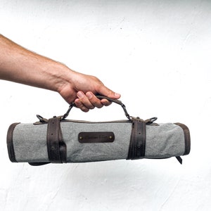 Canvas Grill Tool Holder,grill Tool Storage,custom Grill Roll,grill ...