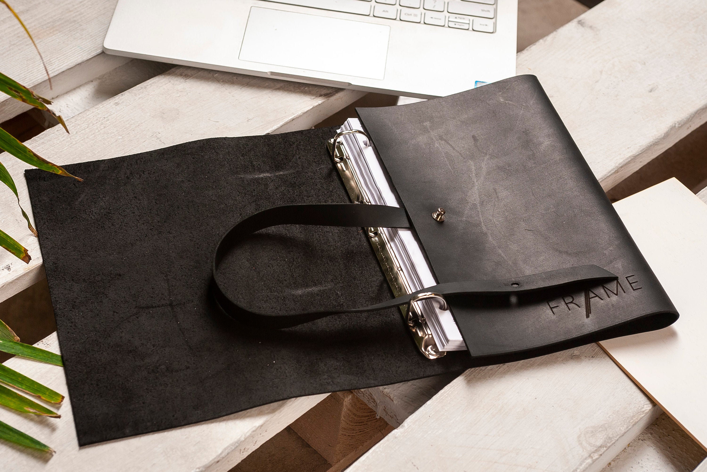 Leather Binder 3 Ring Binder Cover A5 6 Ring Binder A5 3 - Etsy