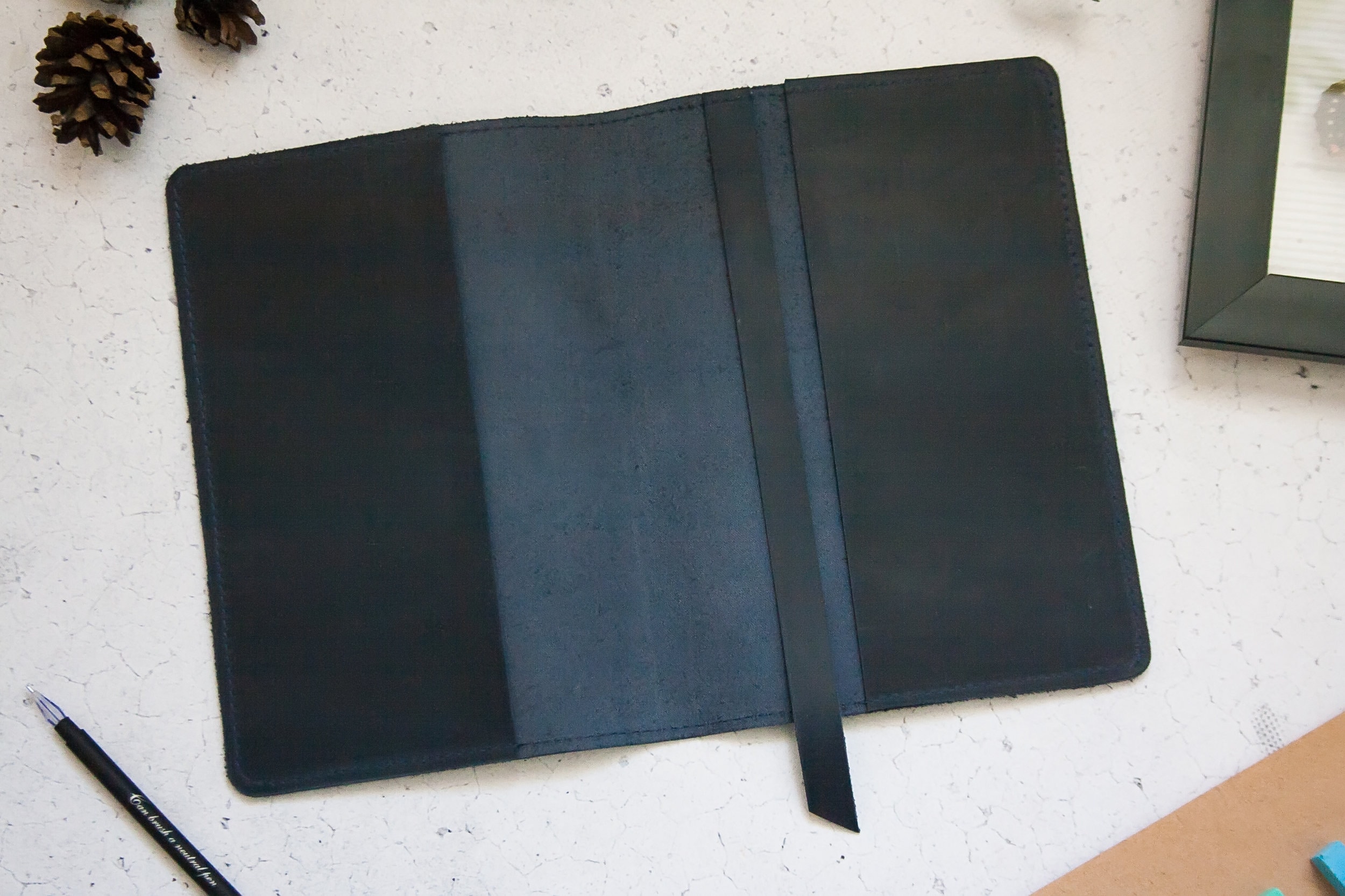 Nanami Cafe Notes Cover,b6 Slim Leather Cover,leather Notebook Cover,b6 ...