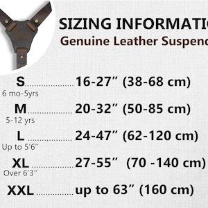 Personalized Leather Suspenders,men Suspenders Leather,men Brown ...