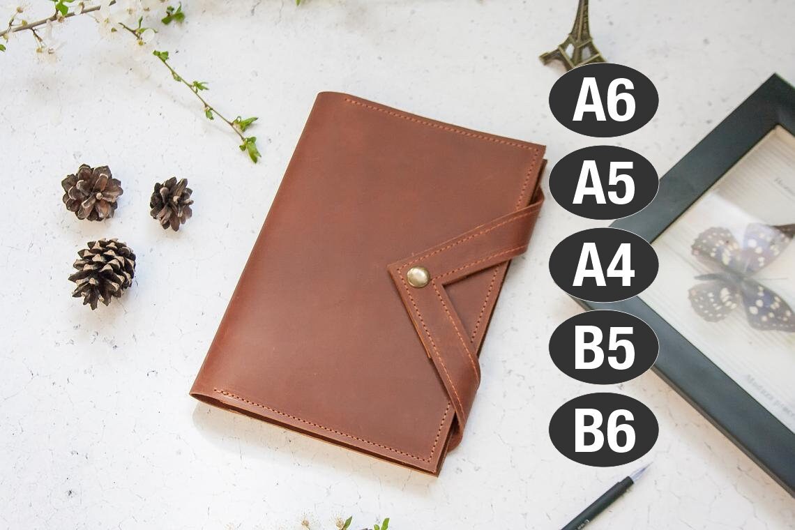 Refillable Leather Journal Coverleather Notebook Cover | Etsy