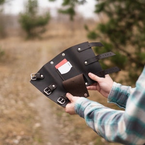 Leather Cuff Wallet, Leather Wrist Wallet, Leather Bracelet Card Holder ...