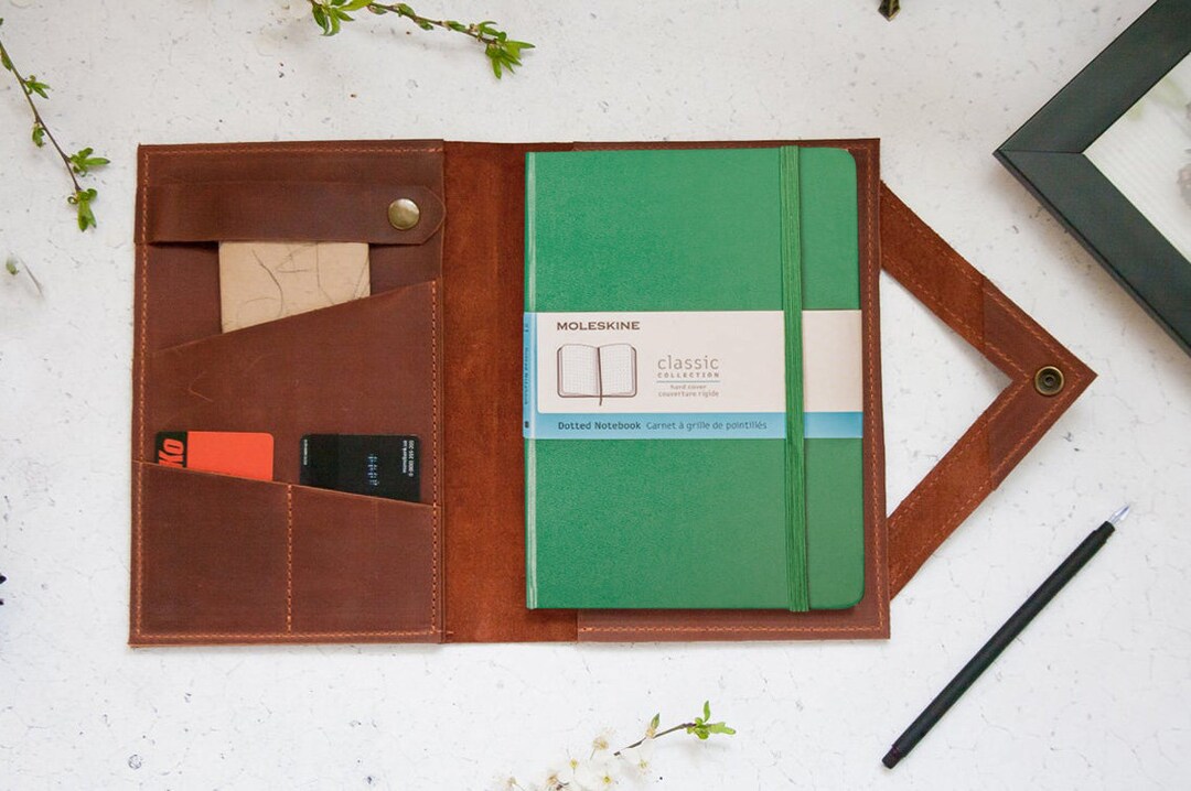 Leather Pocket Notebook Cover,premium Leather Journal,notebook ...