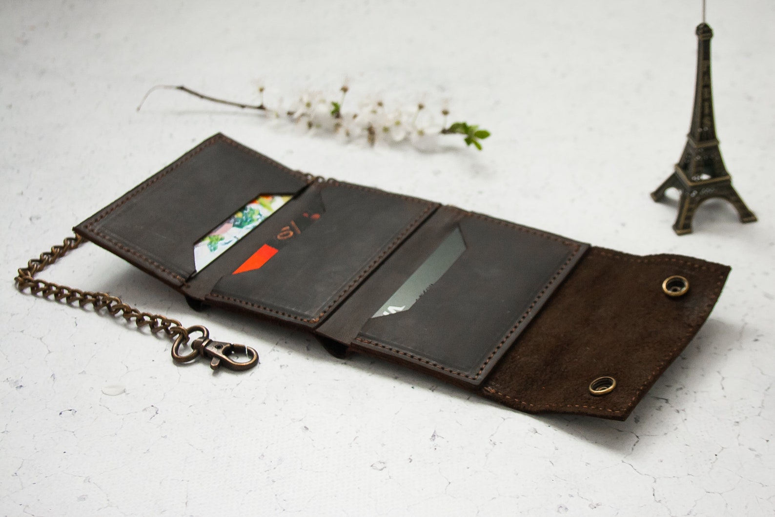 Chain Wallet for Men,chain Wallet Leather,biker Chain Wallet,leather ...