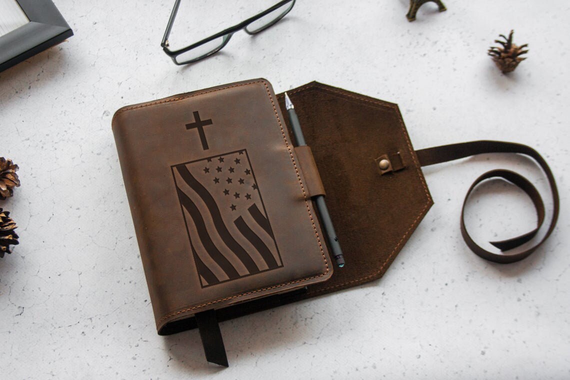 Wrapped Leather Bible Coverscripture Coverhandmade Bible - Etsy