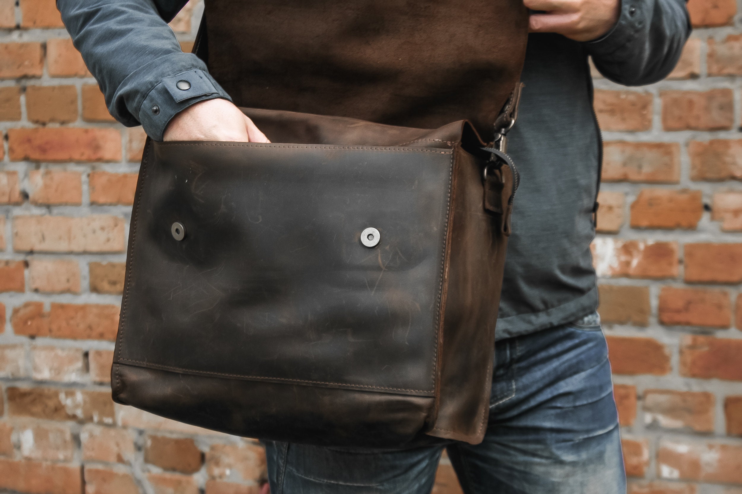 Leather Tool Bagleather Messenger Bagtool Bags for | Etsy