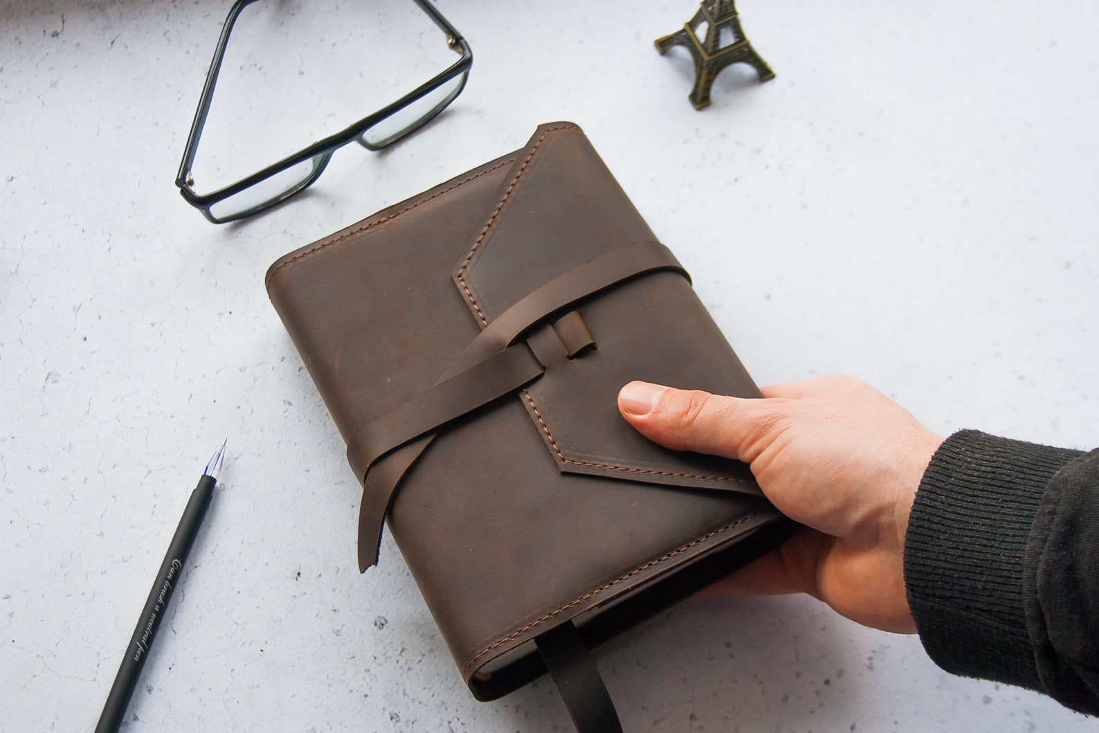 Book Protector Sleevecustom Book Sleeveleather Book Cover - Etsy