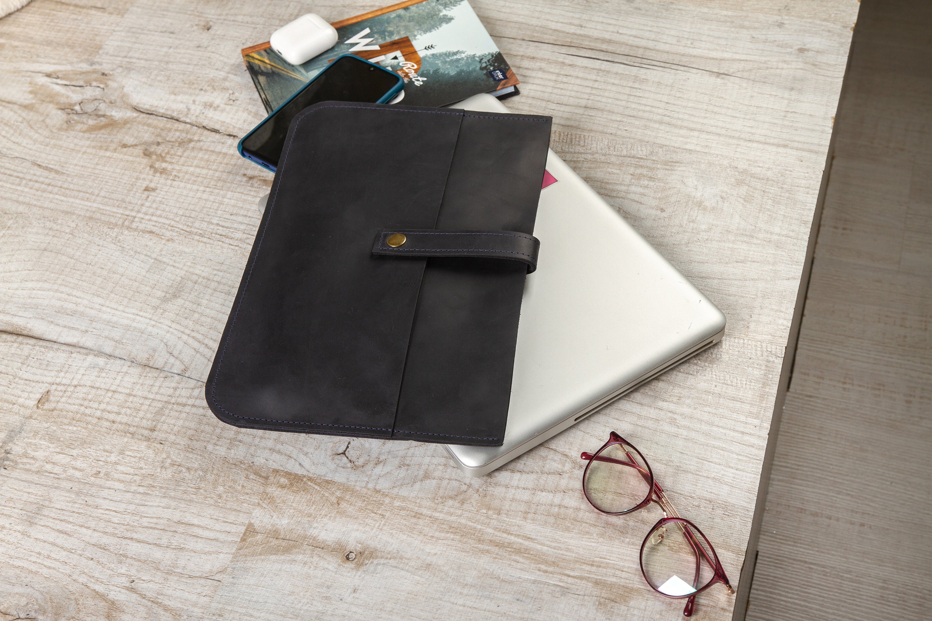 Leather Laptop Case Menpersonalized Laptop Sleevemacbook Pro - Etsy