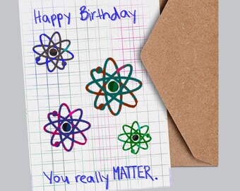 Birthday Card Science Pun - Etsy