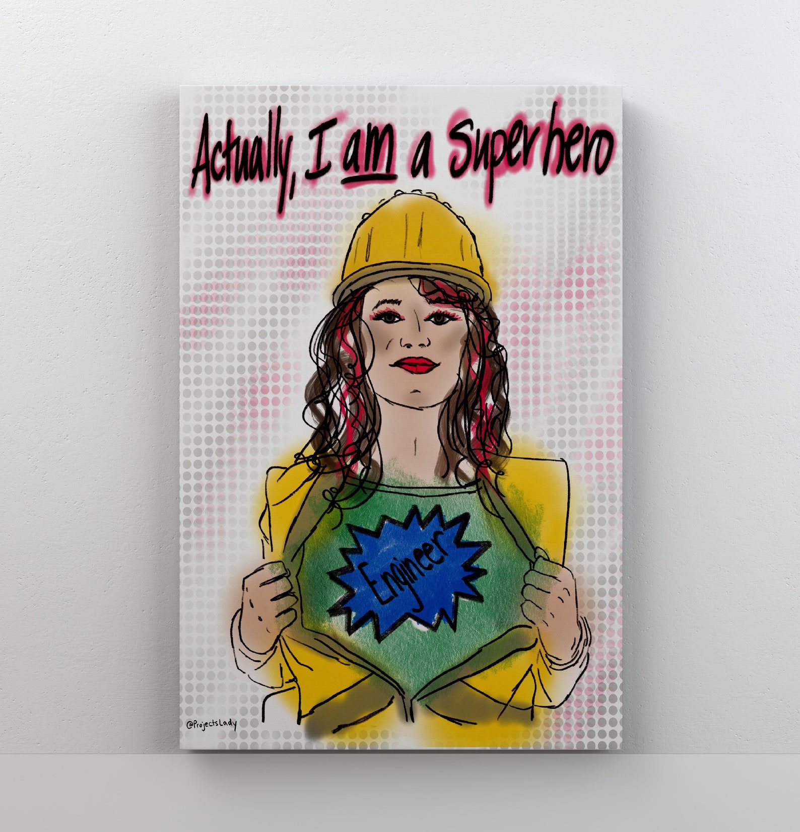 Women in Engineering Art Print, Superhero STEM, Science Classroom Decor ...