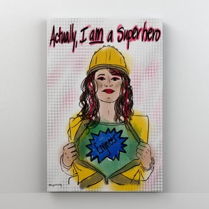 Women in Engineering Poster, Engineers Are Superheroes! Art Print Girls ...