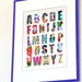 Kids Alphabet Artwork, Nursery Art, ABC Poster, Alphabet Art Letter ...