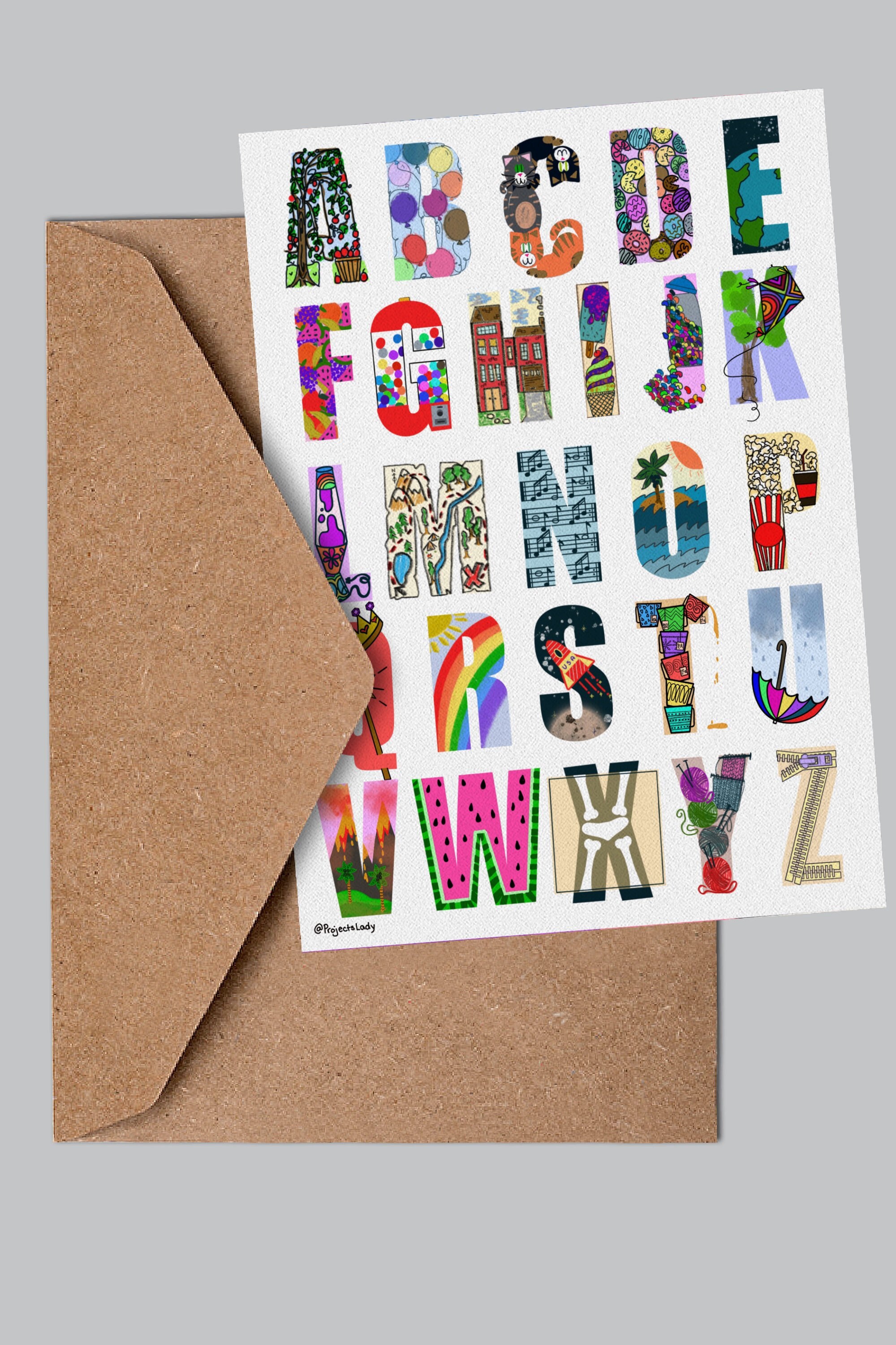 Kids Alphabet Artwork, Nursery Art, ABC Poster, Alphabet Art Letter ...