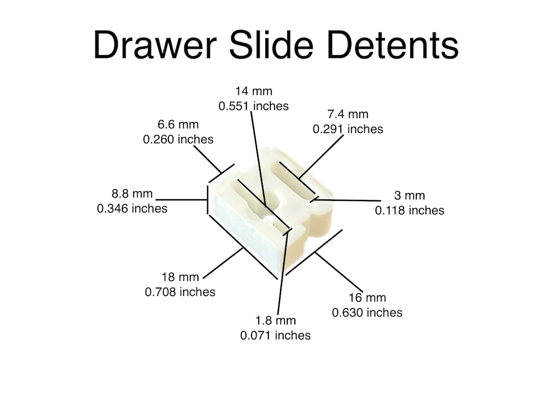 Large Drawer Slide Detent (6, 12, 24, 48 or 96 Pack) - Etsy