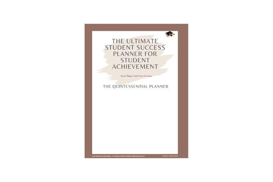 The Ultimate Student Success Planner for Academic Success: the ...