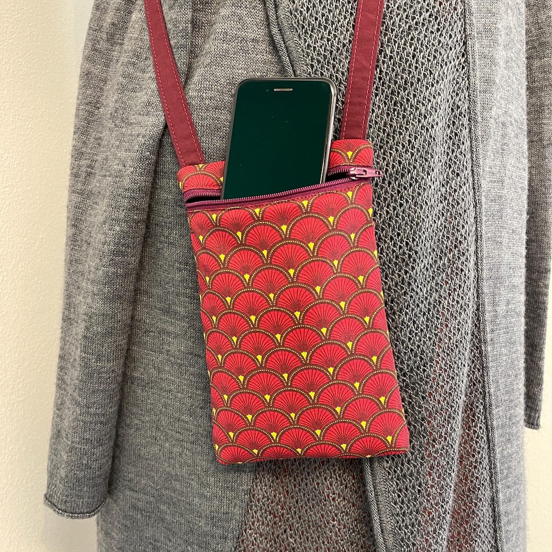 Cell Phone Crossbody Bag, Hands-free Zipper Case, Smart Phone Pouch - Etsy