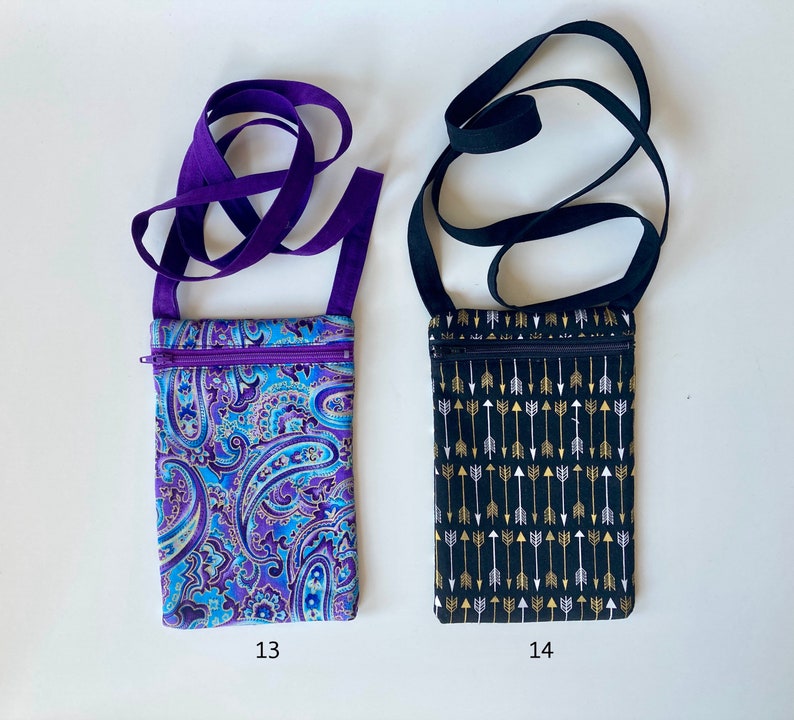 Cell Phone Crossbody Zipper Case Fabric Iphone Pouch Hands - Etsy