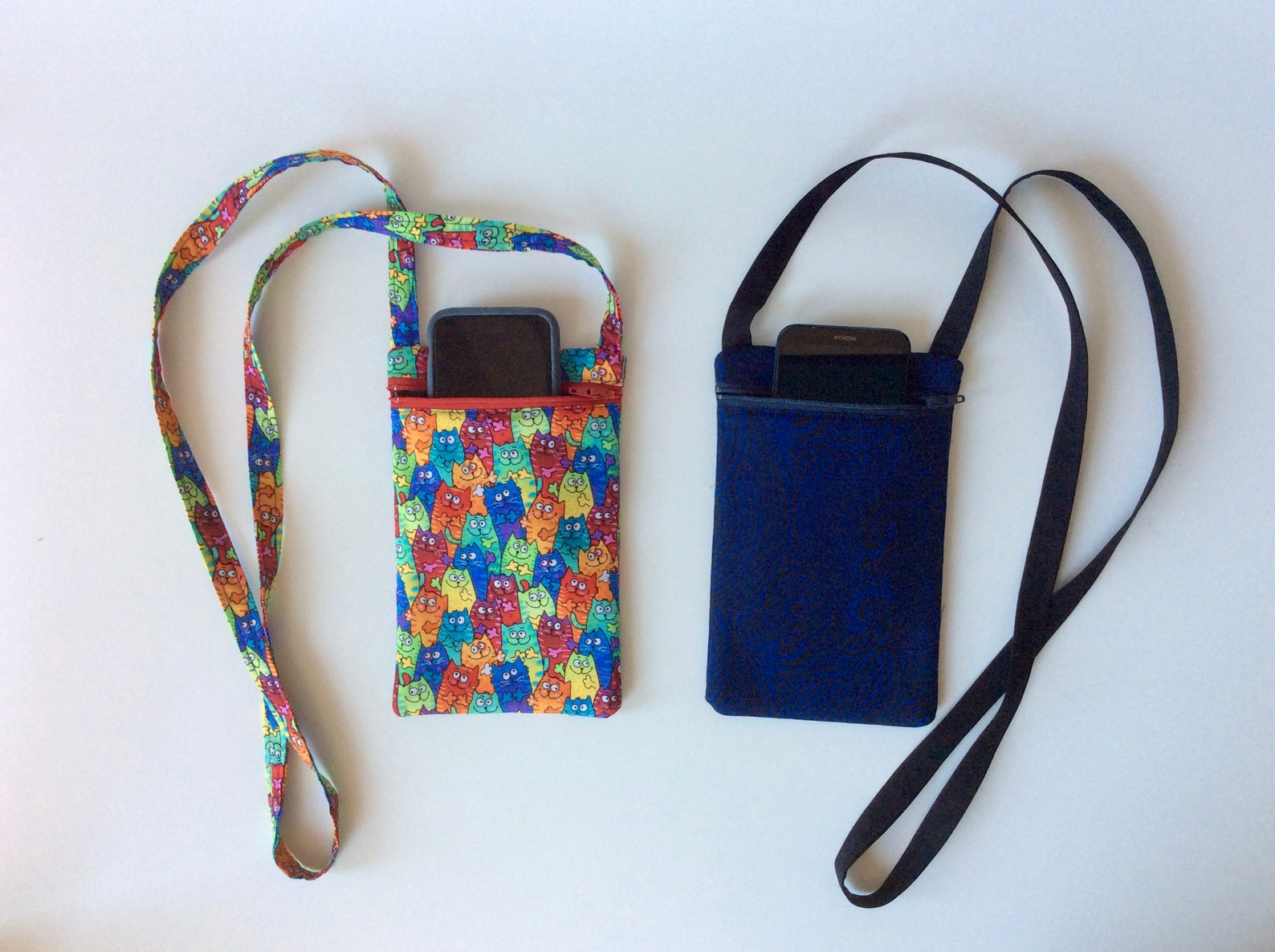 Cell Phone Crossbody Zipper Case Fabric Iphone Pouch Hands - Etsy