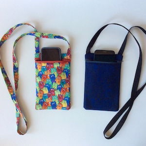 Cell Phone Crossbody Zipper Case Fabric Iphone Pouch Hands - Etsy