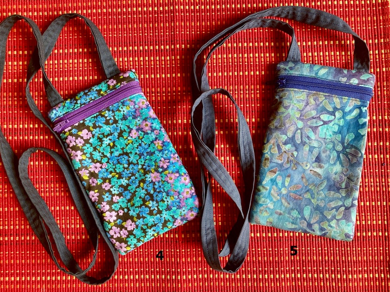Cell phone crossbody zipper case fabric iPhone case hands | Etsy