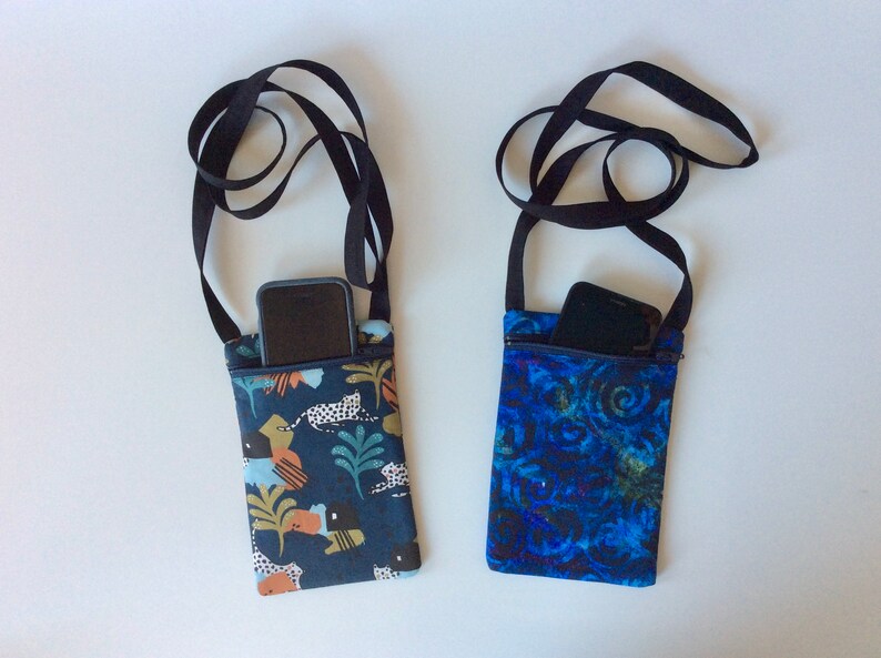 Cell Phone Crossbody Zipper Case Fabric Iphone Pouch Hands - Etsy