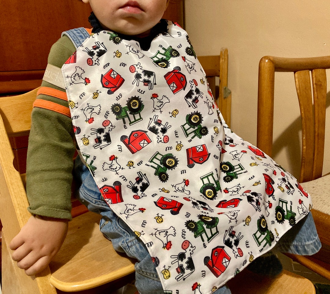 Elastic Waterproof Bib, DME Bib, Montessori Canteen Bib, Bib for ...