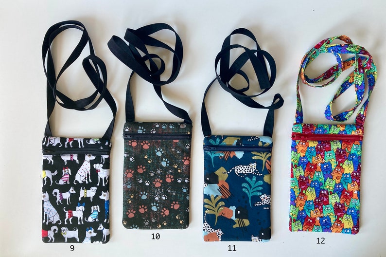 Cell Phone Crossbody Zipper Case Fabric Iphone Pouch Hands - Etsy