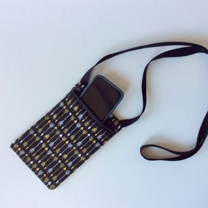 Cell Phone Crossbody Zipper Case Fabric Iphone Pouch Hands - Etsy