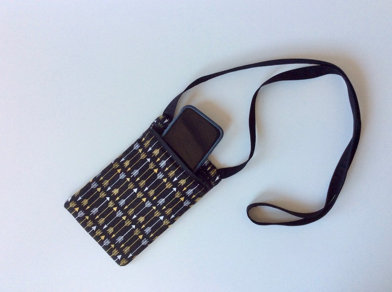 Cell Phone Crossbody Zipper Case Fabric Iphone Pouch Hands - Etsy
