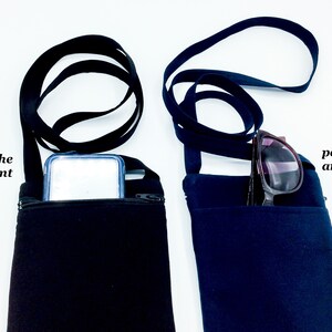 Fabric Cell Phone Pouch, Small Evening Bag, Hands-free Shoulder Purse ...