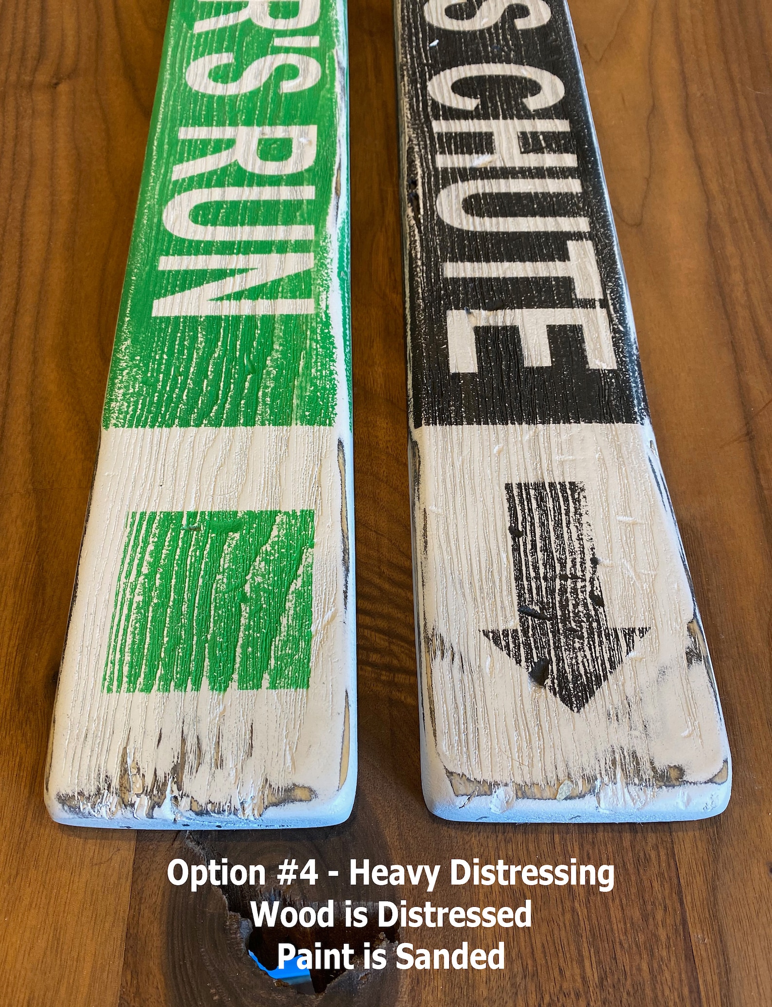 Personalized Rustic Ski and Snowboard Trail Signs Custom | Etsy