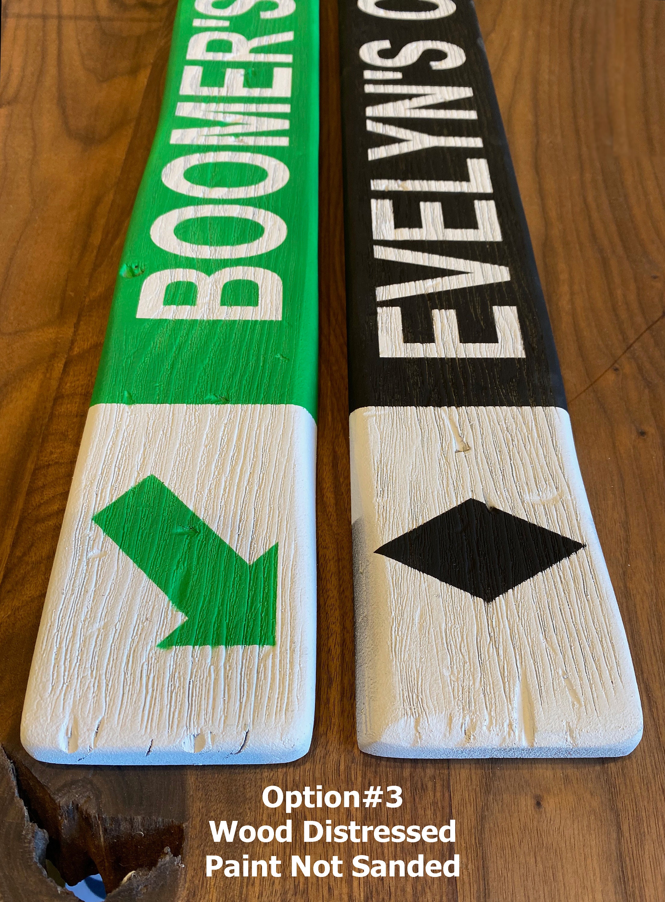 Personalized Rustic Ski and Snowboard Trail Signs Custom - Etsy UK
