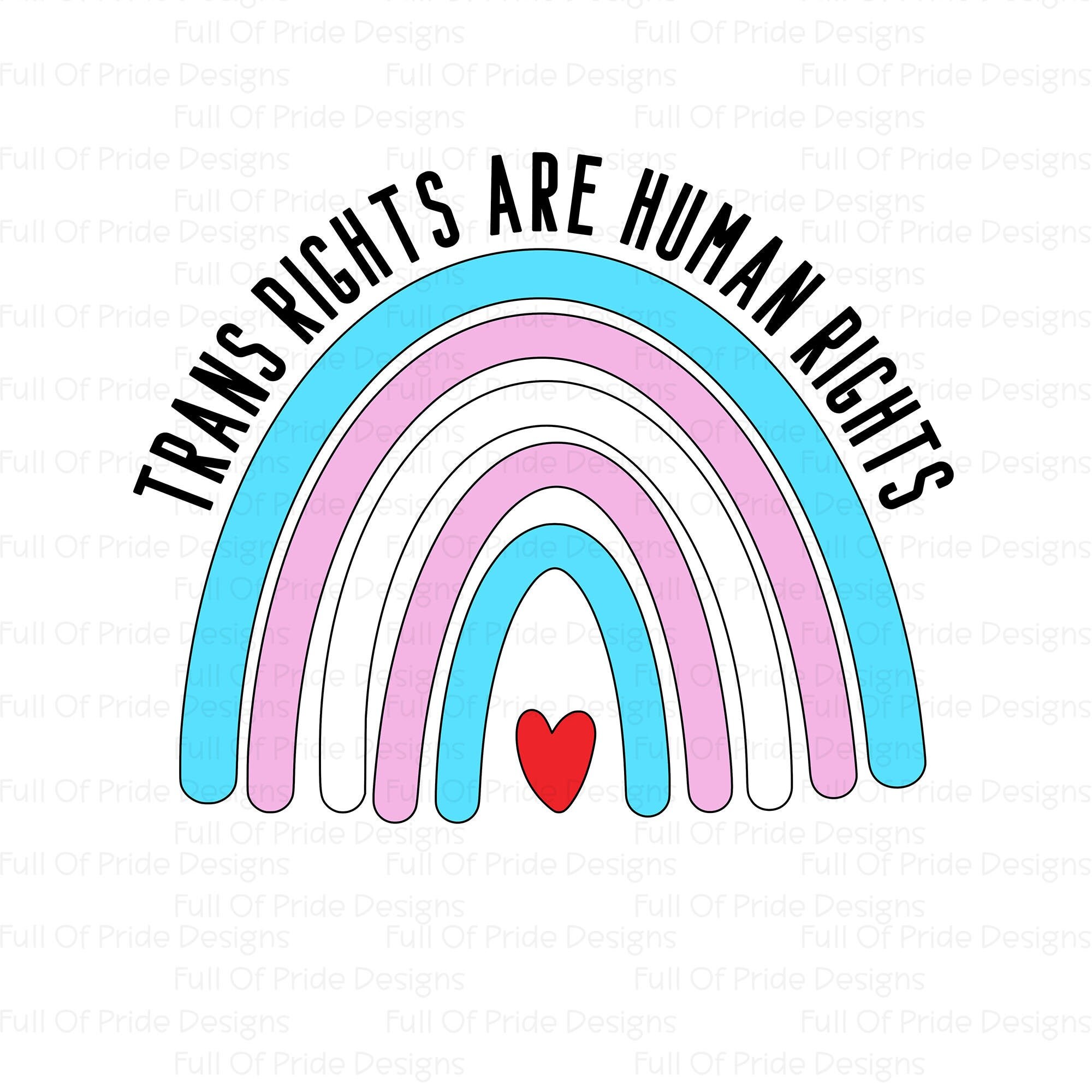 Trans Rights Are Human Rights Design Cut File Svg T-shirt - Etsy