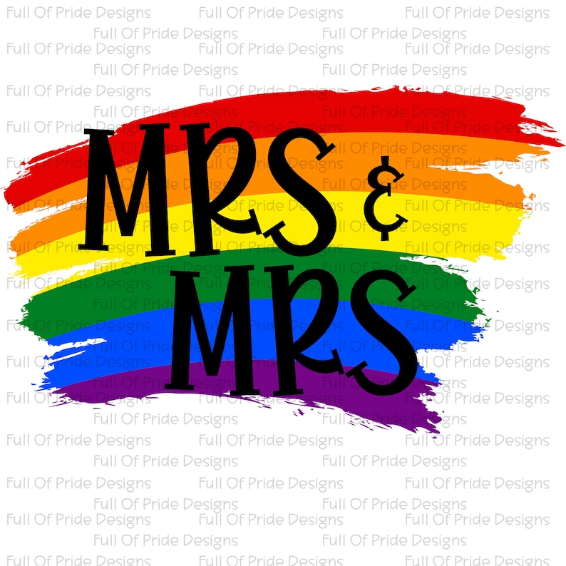 Mrs & Mrs - Colour and Black and White - Cut File Vector Download Svg ...