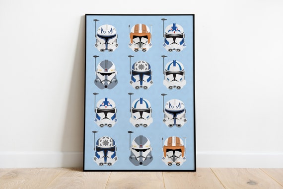 Star Wars The Clone Wars 501st Legion Wall Print | Etsy