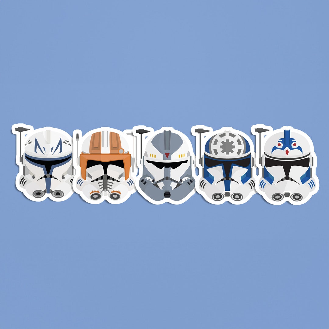 Star Wars - Clone Wars Trooper Sticker Pack - Etsy