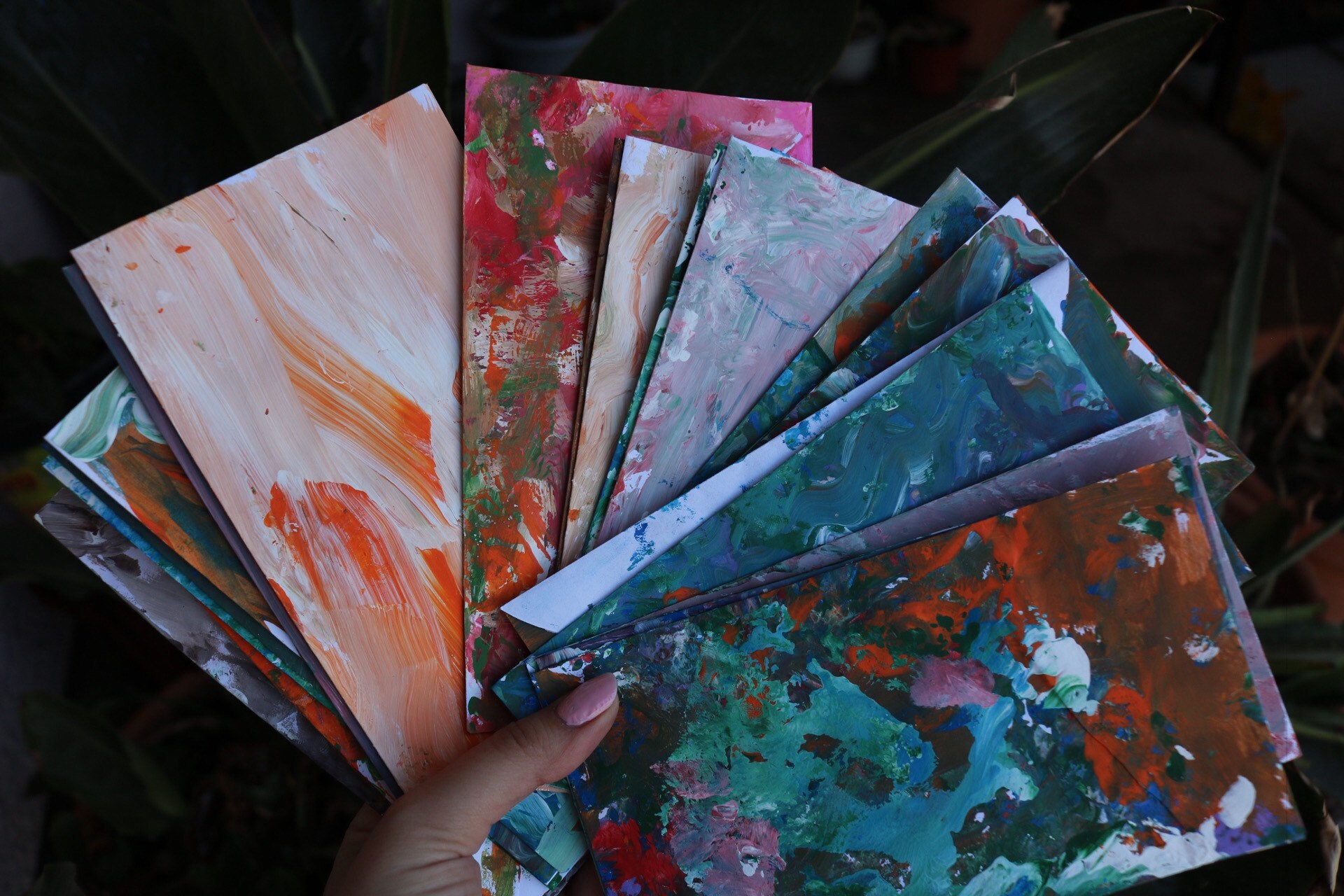 20 Pack Index Card Abstract Art Nature Inspired Abstract - Etsy
