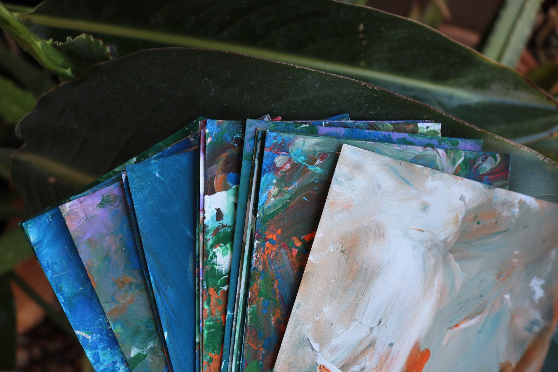 20 Pack Index Card Abstract Art Nature Inspired Abstract - Etsy