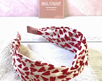 Valentine Heart Headband Heart Headband Pink and Red Heart - Etsy