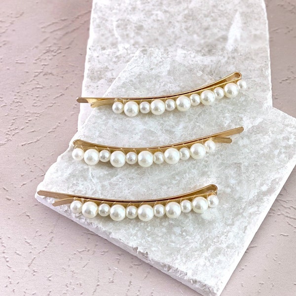Pearl Bobby Pins - Etsy