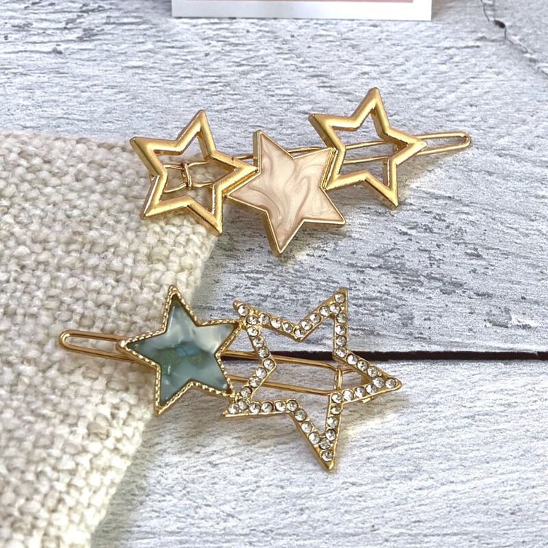 Star Hair Clips - Etsy