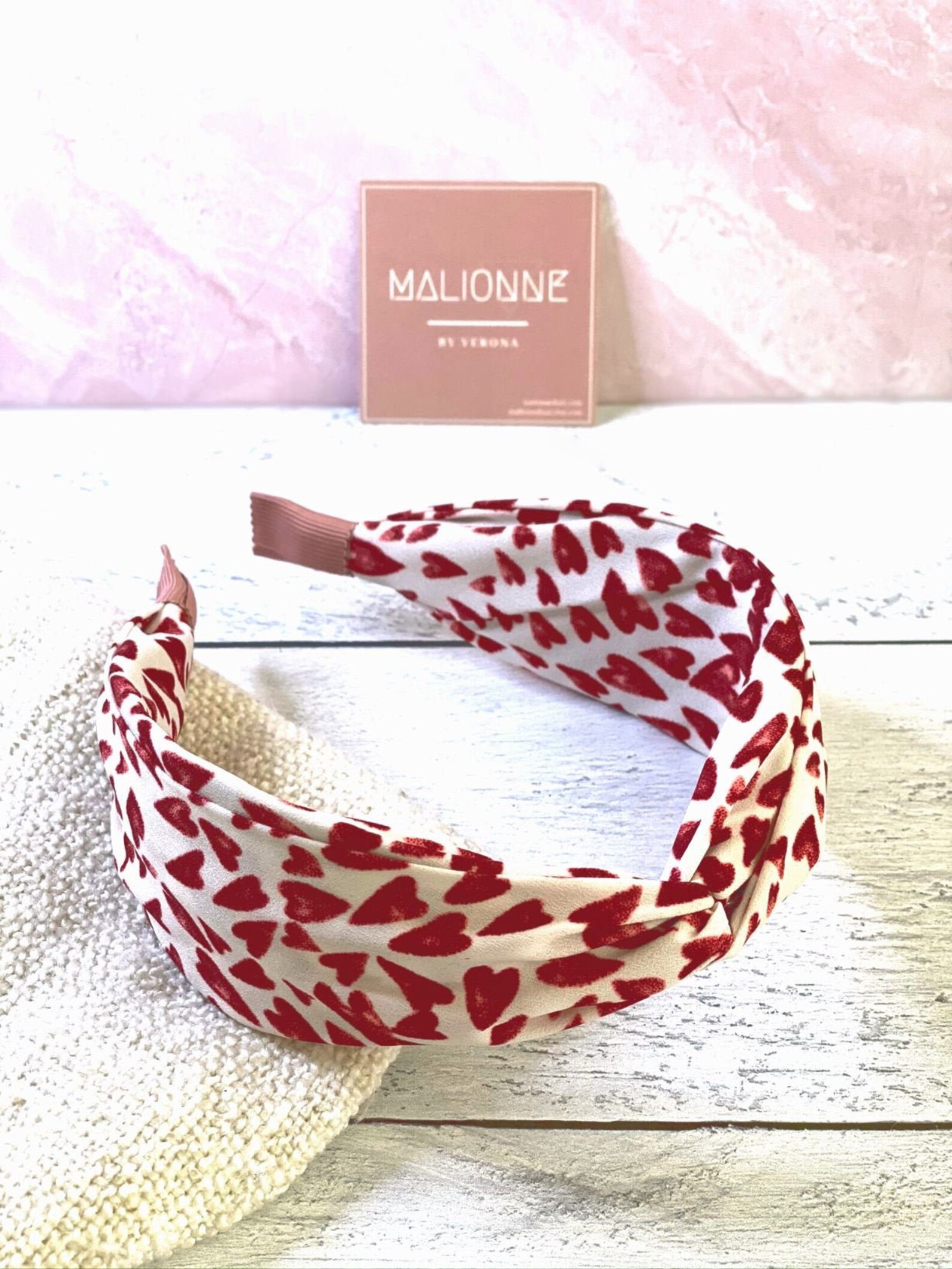 Valentine's Heart Headband Red Headband Wide Headband - Etsy