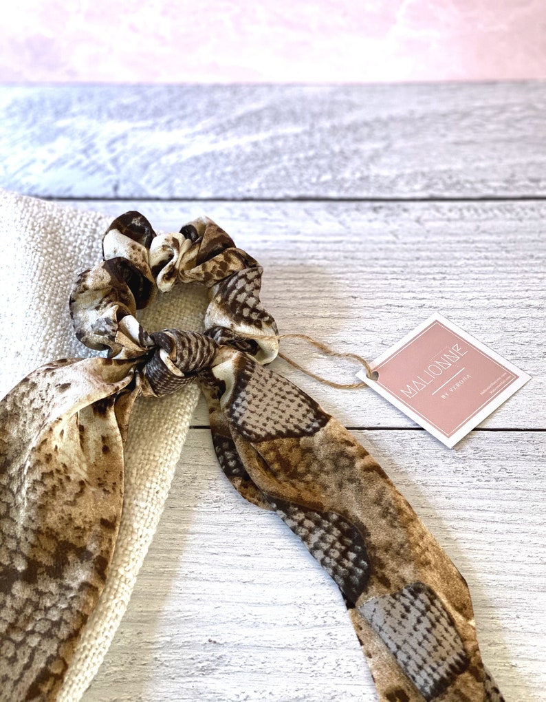 Snakebite Long-Tail Scrunchies Snake Scrunchies Rayon | Etsy
