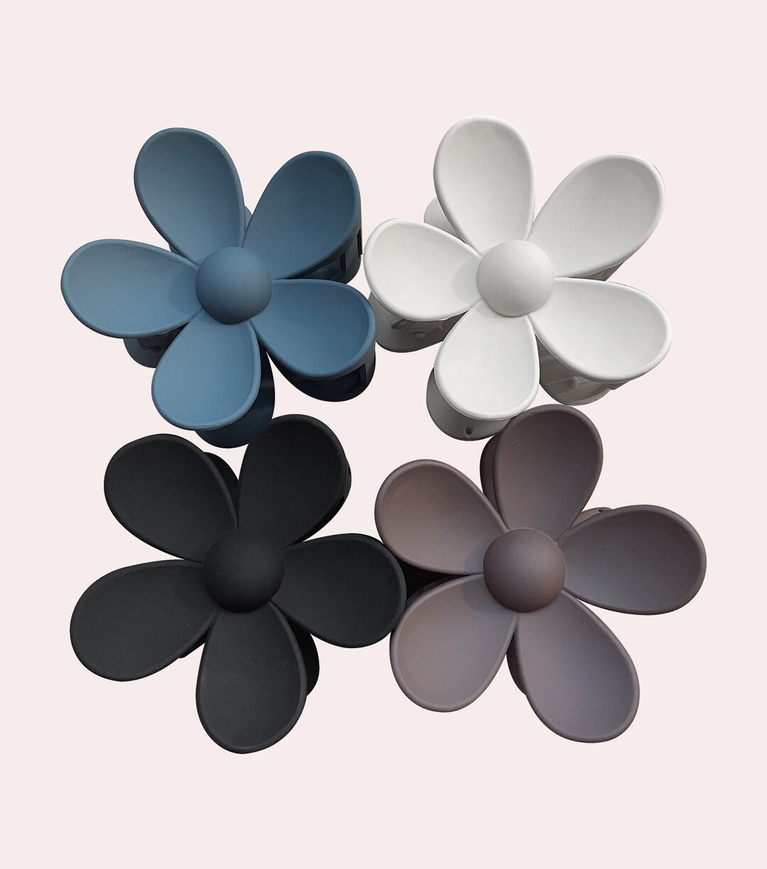 Camilla Neutral Flower Hair Claw Set | White Hair Claw | Hair Claws ...