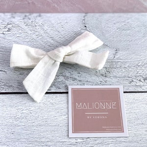 Mini Knot Bows Dainty Linen Bows Mini Cool-toned Clips - Etsy