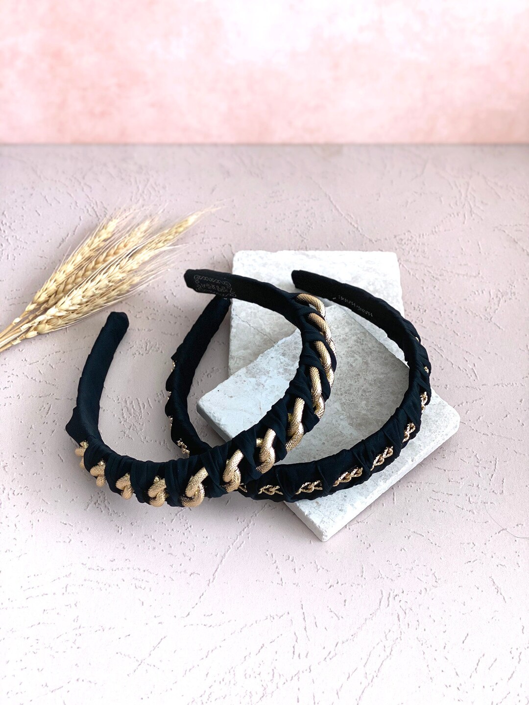 Gigi Chain Headband Set | Gold Chain Headband | Thick Chain Headband ...