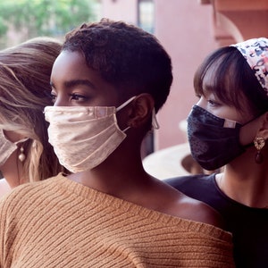 Sahara Metallic Reversible Face Masks Metallic Leopard Face Masks Nose ...